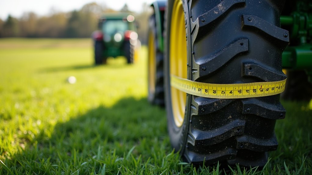 How Are Lawn Tractor Tires Measured